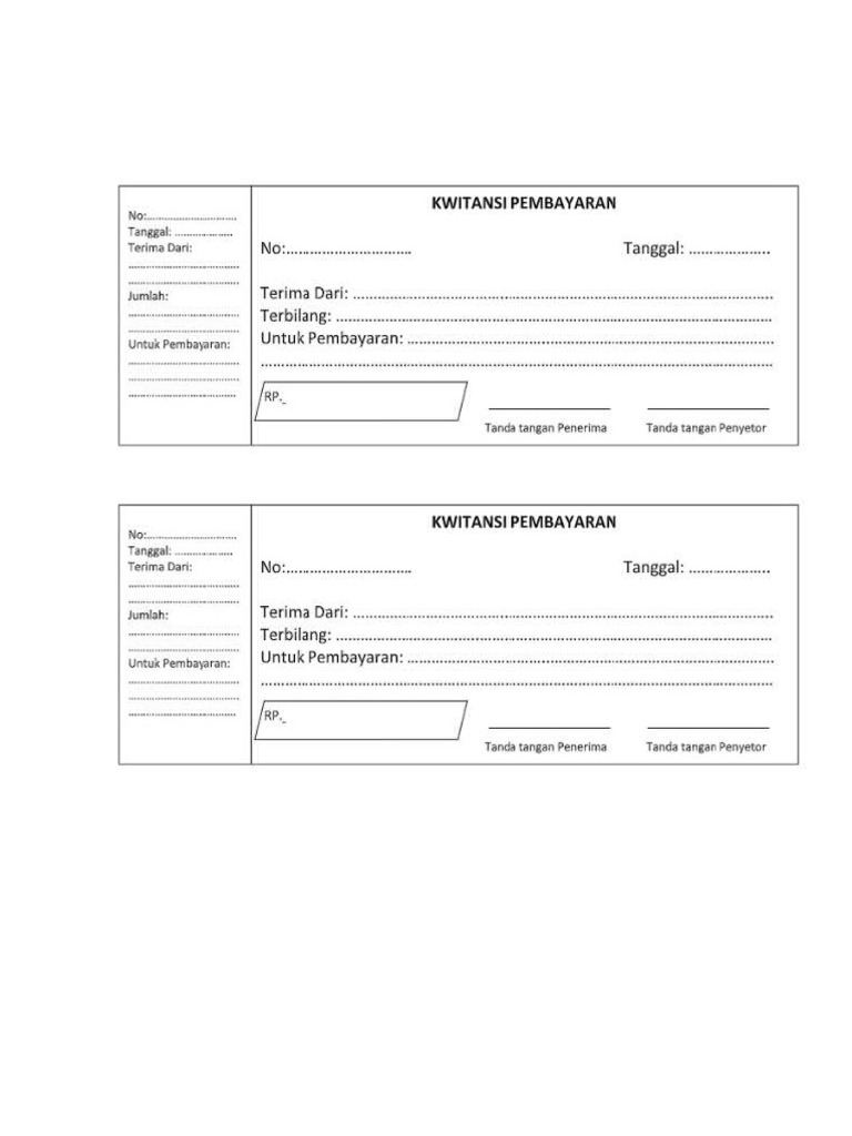 KWITANSI | PDF