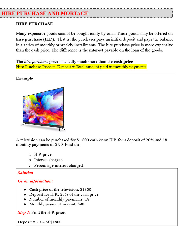 Consumer Arithmetic PART 2 | Download Free PDF | Mortgages | Interest