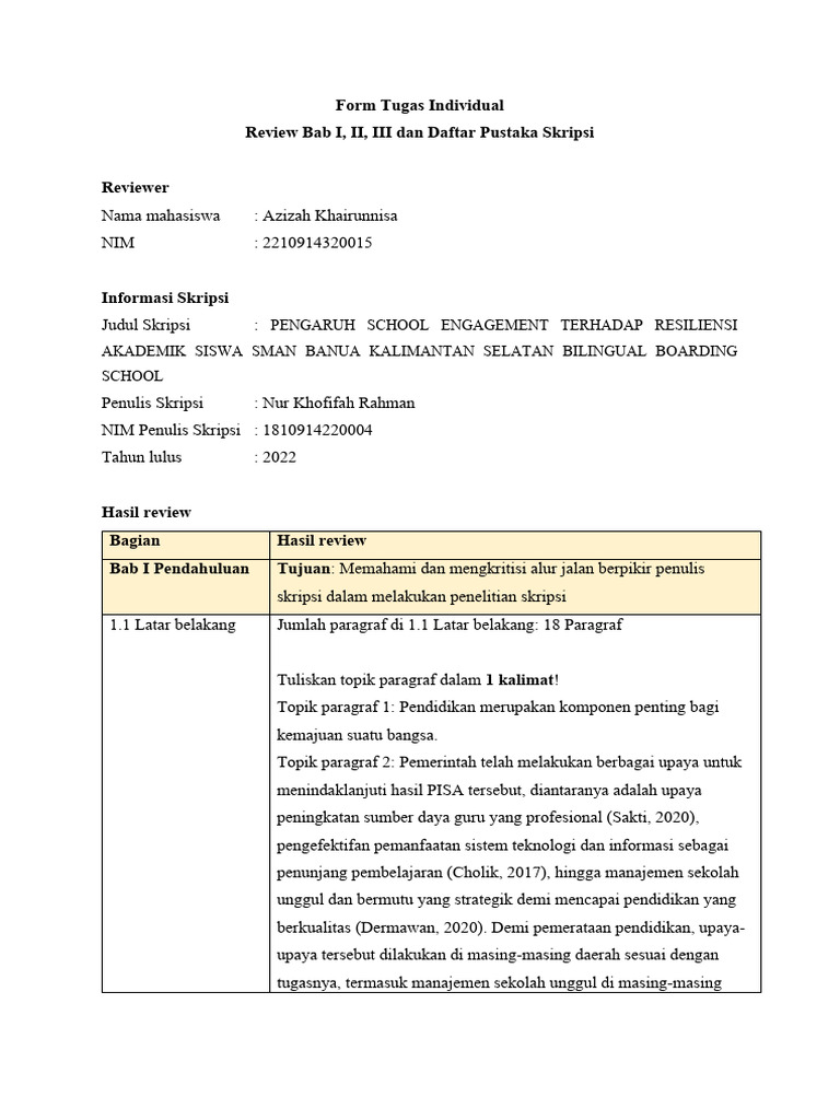 Template Form Tugas UAS Individual | PDF | Seni