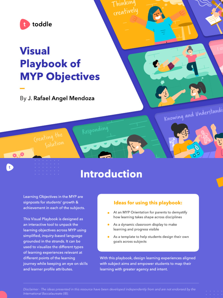 Visual Playbook of MYP Objectives | PDF | Mathematics | Science