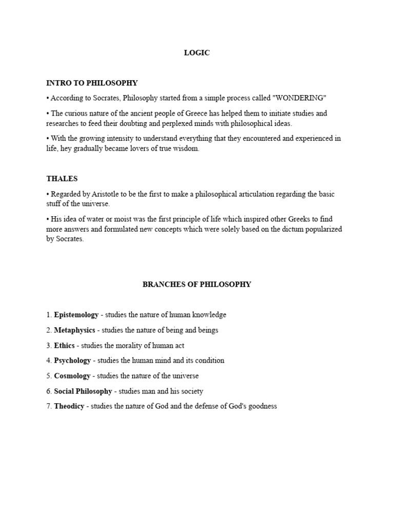 Reviewer For Logic | PDF | Logic | Thought Reviewer For Logic | PDF | Logic | Thought