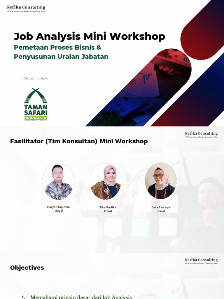 TSI - Job Analysis Mini Workshop 2024 | PDF | Karier & Perkembangan ...