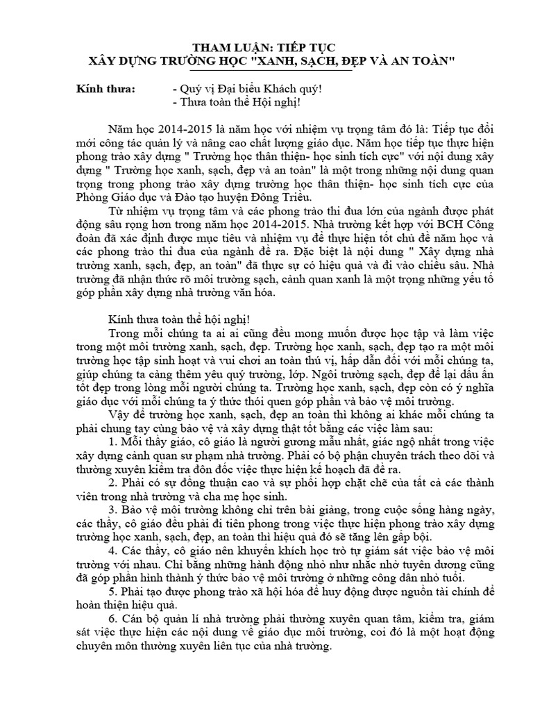 Tham Lua - N Ve - Truo - NG Ho - C Xanh, Sa - CH, de - P, An Toa - N 2 | PDF