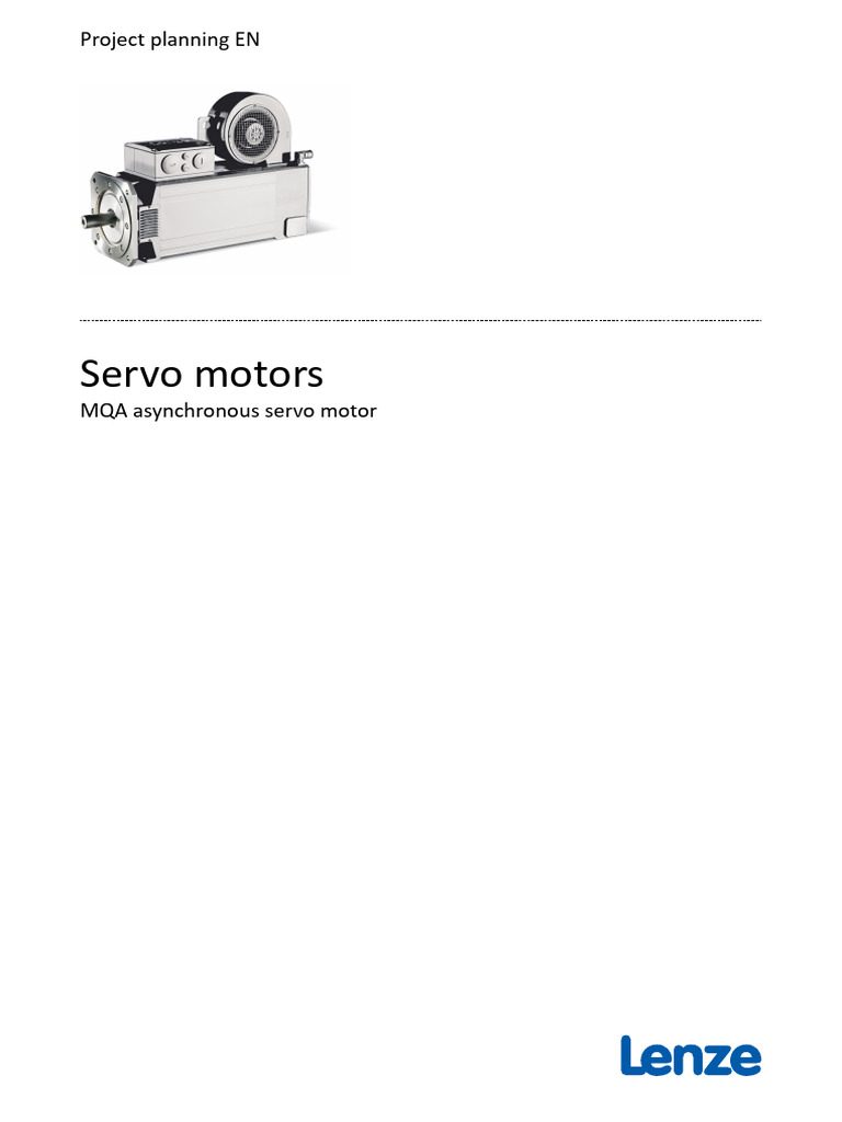 Project Planning MQA Asynchronous Servo Motors EN | PDF | Power ...