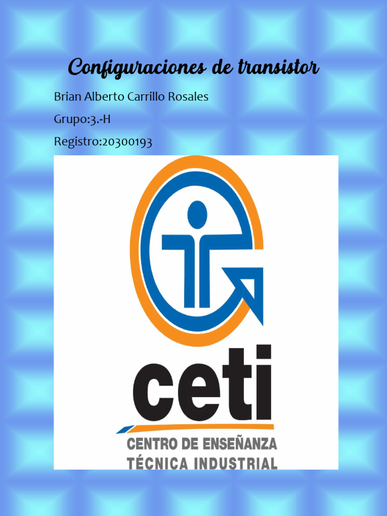 3 Configuraciones BJT Brian Carrillo 3.-H | PDF | Tecnología