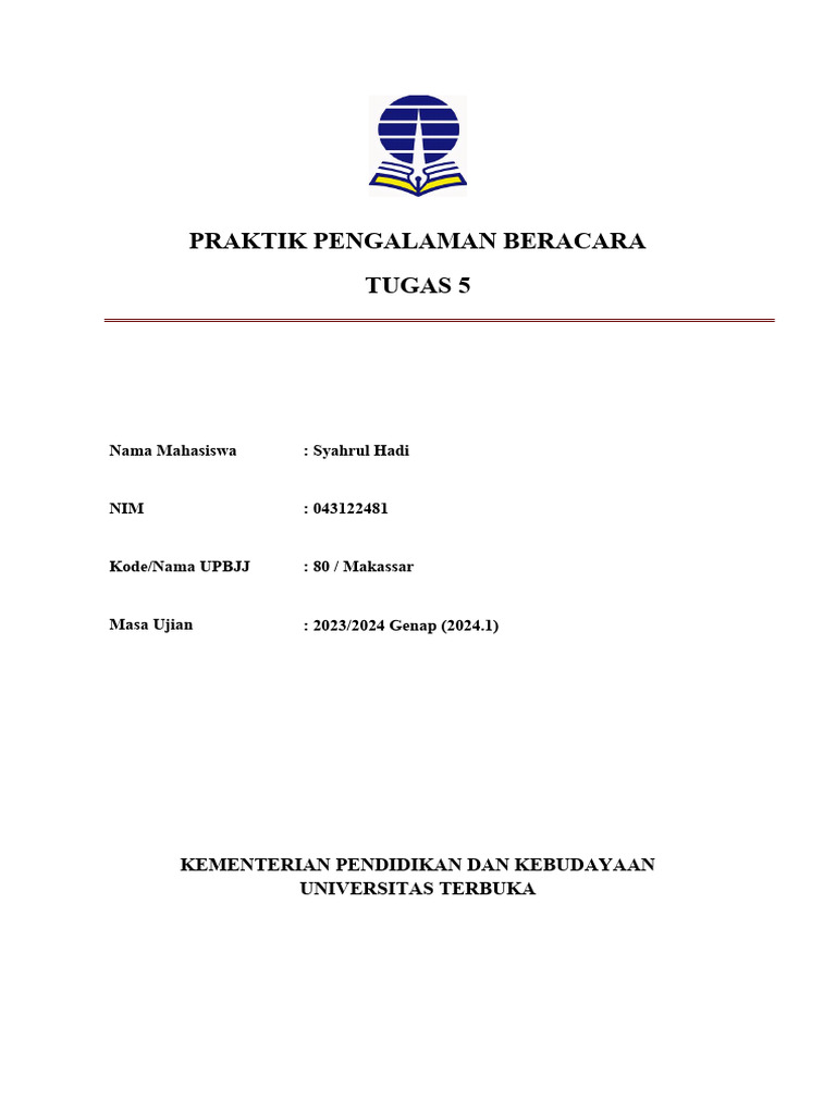 Tugas 5 - Surat Kuasa Khusus | PDF