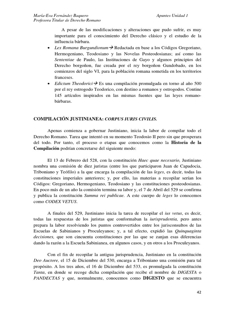 Compilación Justiniana: Corpus Iuris Civilis | PDF | Justiniano I | Ley ...
