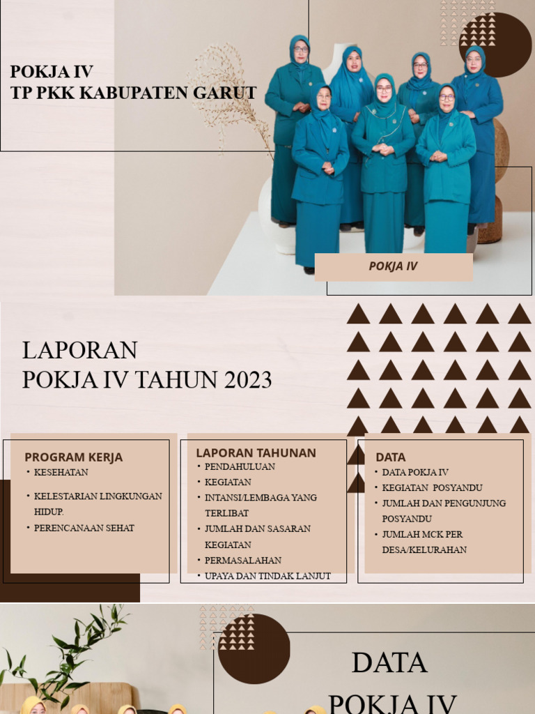 Presentasi Pokja IV Data Kegiatan | PDF