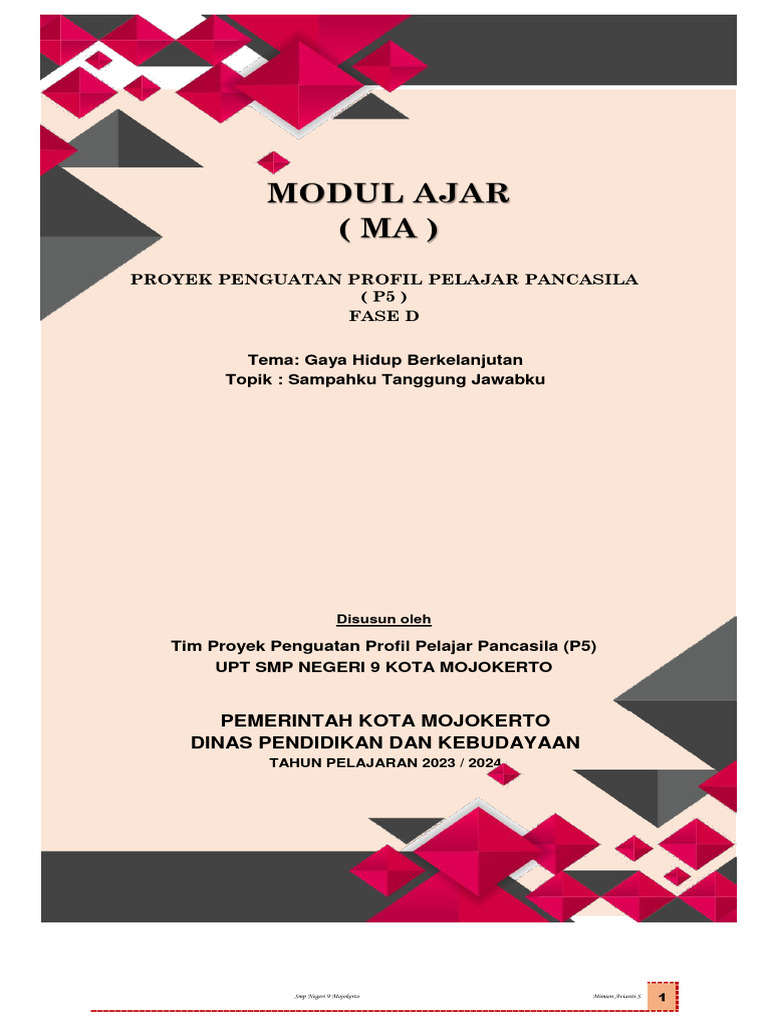 MODUL AJAR P5 + Materi (Revisi Bu Afifah) 2 | PDF