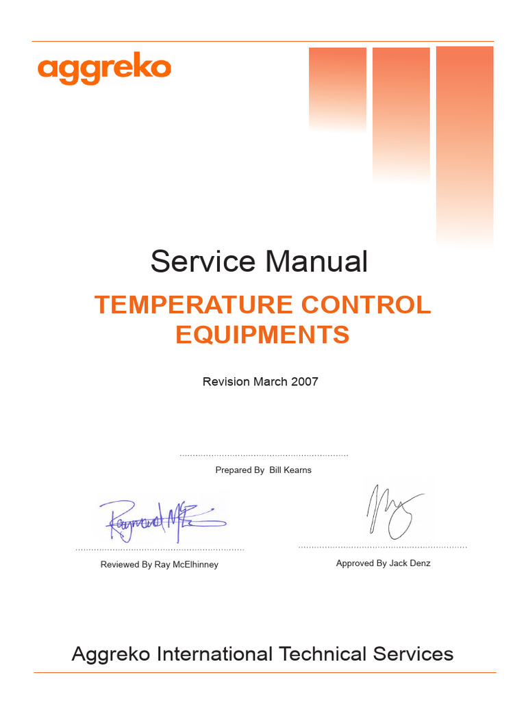 AGGREKO MANUAL Temperature Control Equipments | Download Free PDF ...