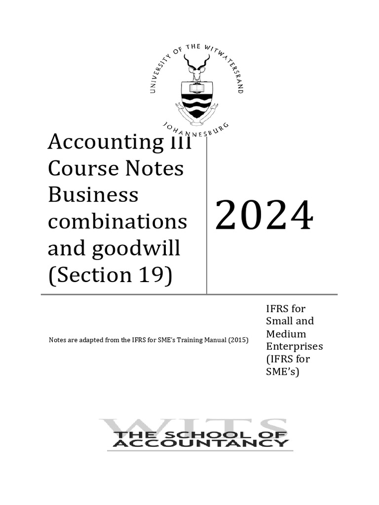 Business Combinations And Goodwill Guide Pdf Goodwill Accounting