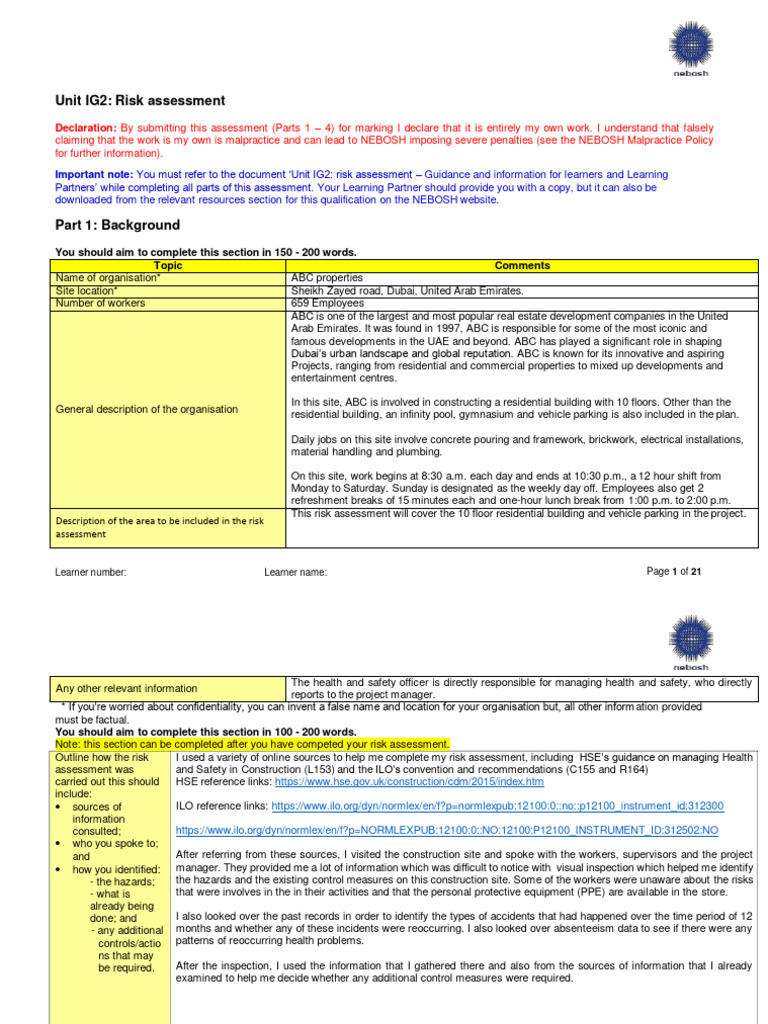 IG2_Risk Assesment_Sample 03 | PDF | Volatile Organic Compound ... IG2_Risk Assesment_Sample 03 | PDF | Volatile Organic Compound ...
