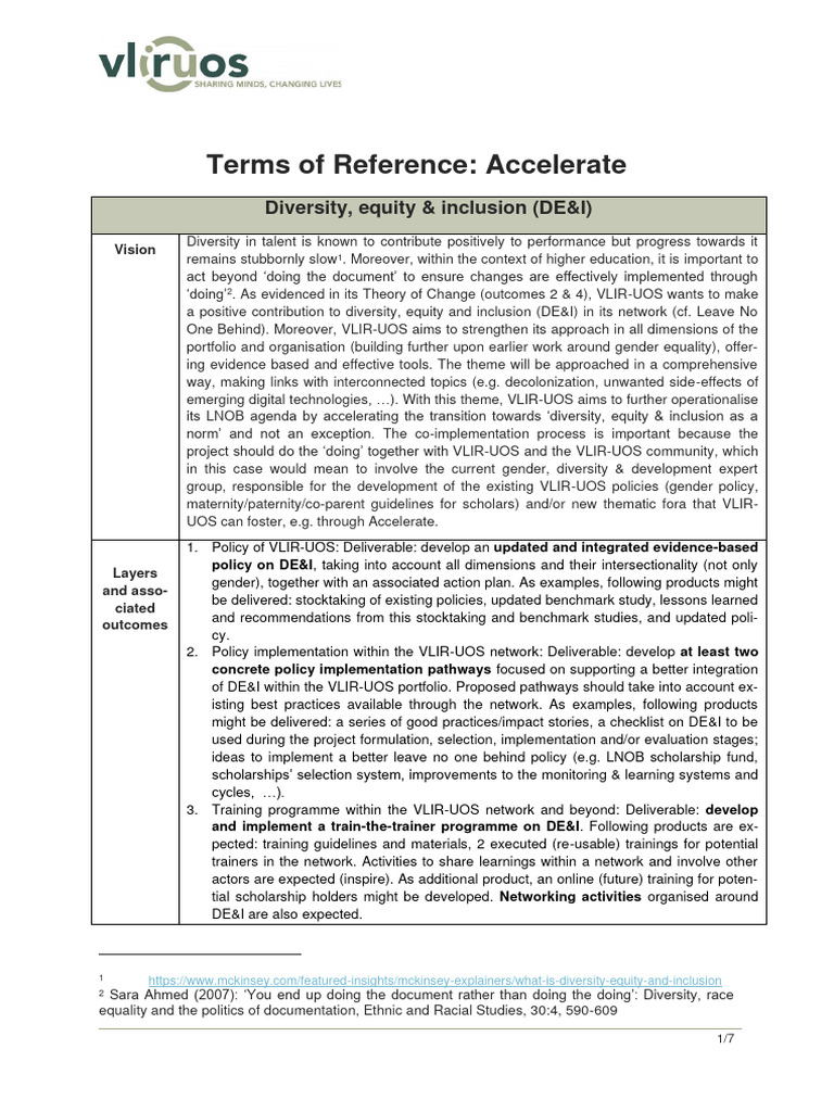 2024 Call For Accelerate - Terms of Reference Final | PDF | Evaluation | Policy