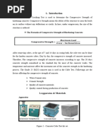 Compressive Strength Test Report | PDF | Concrete | Materials Science