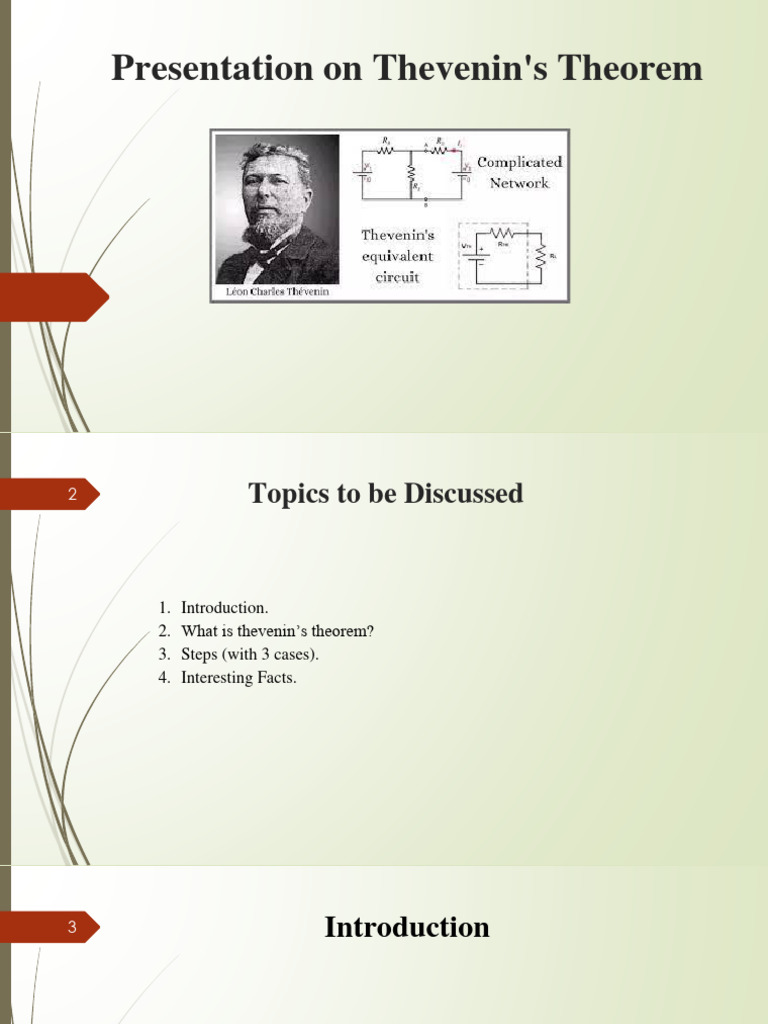 Thevenin's Theorem | PDF | Electrical Network | Electronic Circuits