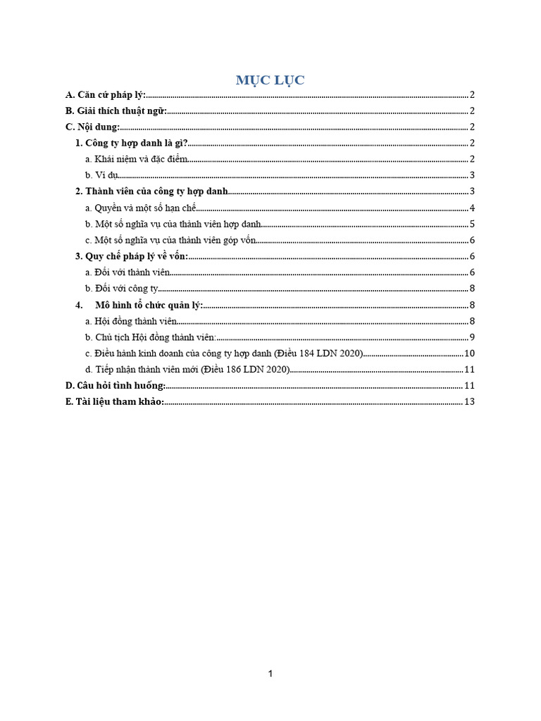 Công Ty H P Danh | PDF