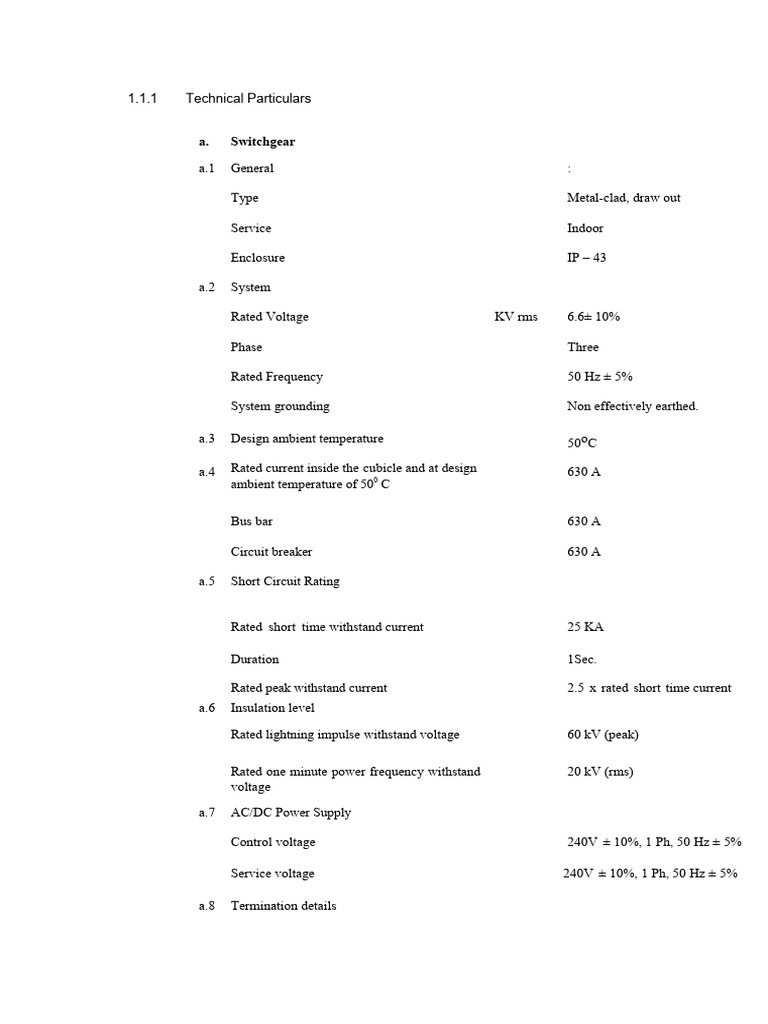 HT Panel Data Sheet | PDF | Mains Electricity | Voltage