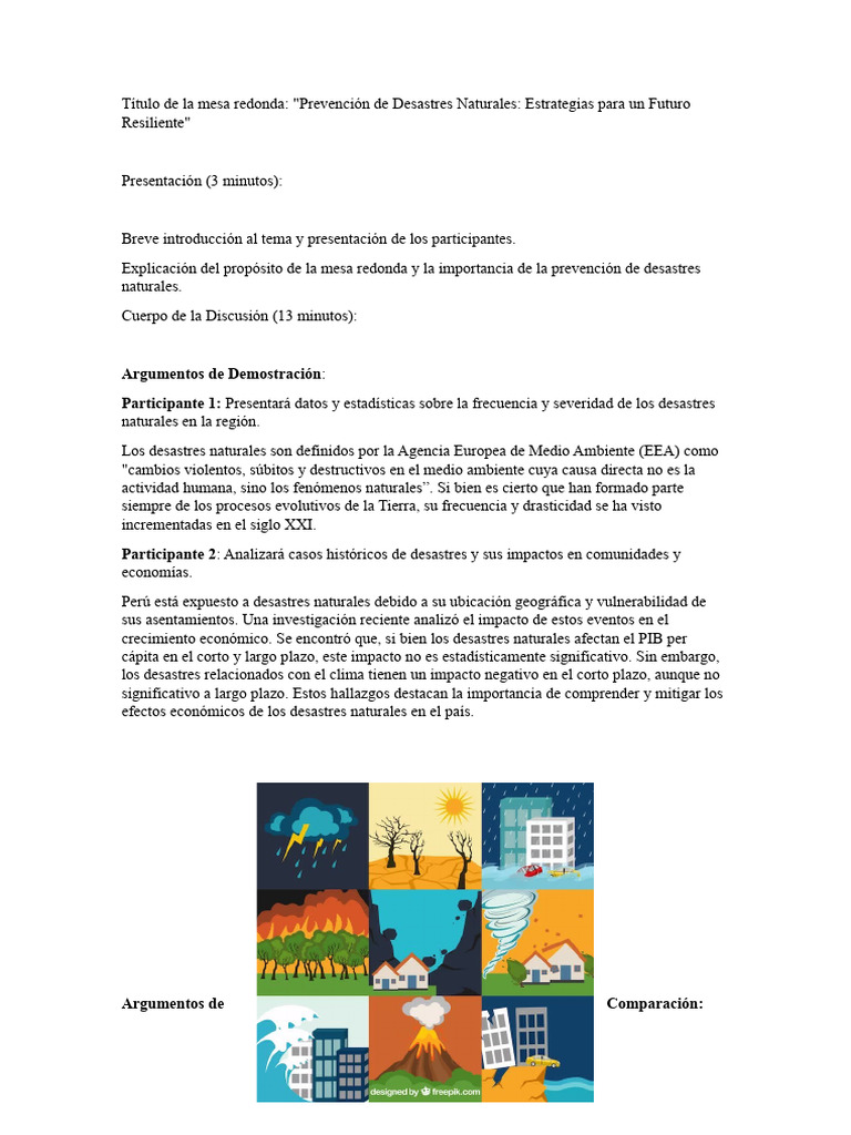 Título de La Mesa Redonda | PDF | Desastres naturales | Cambio climático