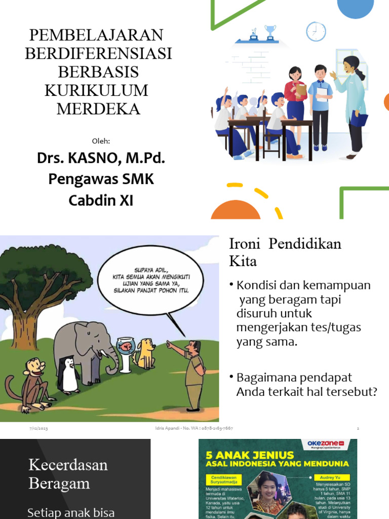 Pembelajaran Berdiferensiasi Berbasis Kurikulum Merdeka | PDF
