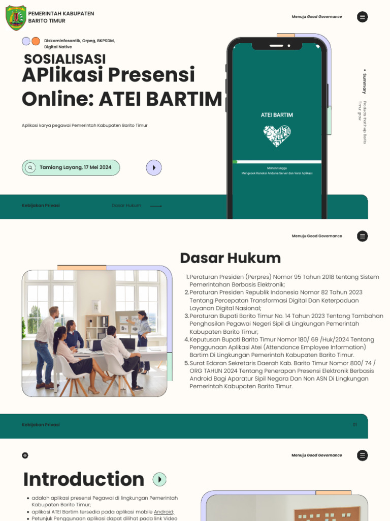 Aplikasi Presensi ATEI Bartim 2024 | PDF