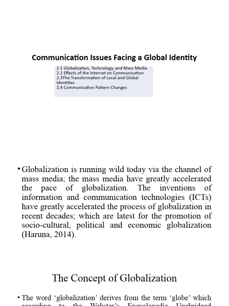 Globalization and Media's Impact | PDF | Globalization | Mass Media
