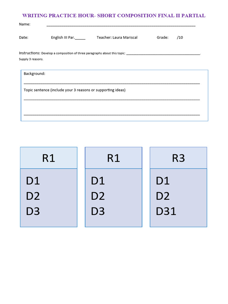 Writing Practice: Short Composition | PDF | Finance & Money Management