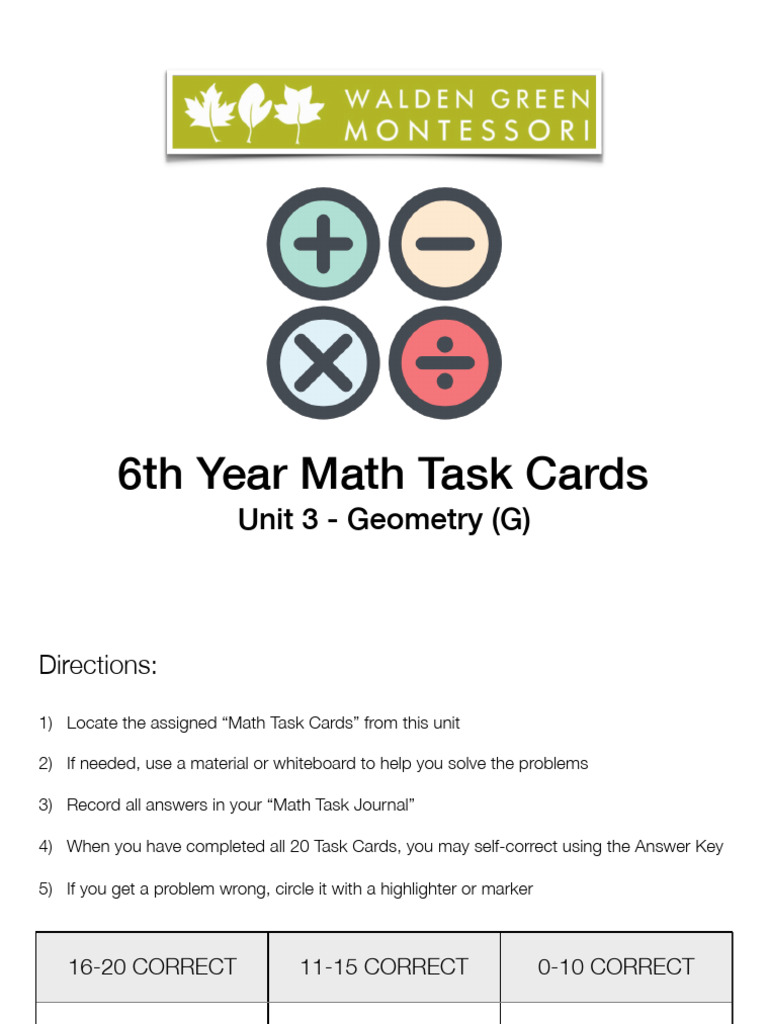 6.g Task Cards 1 | PDF | Area | Polytopes