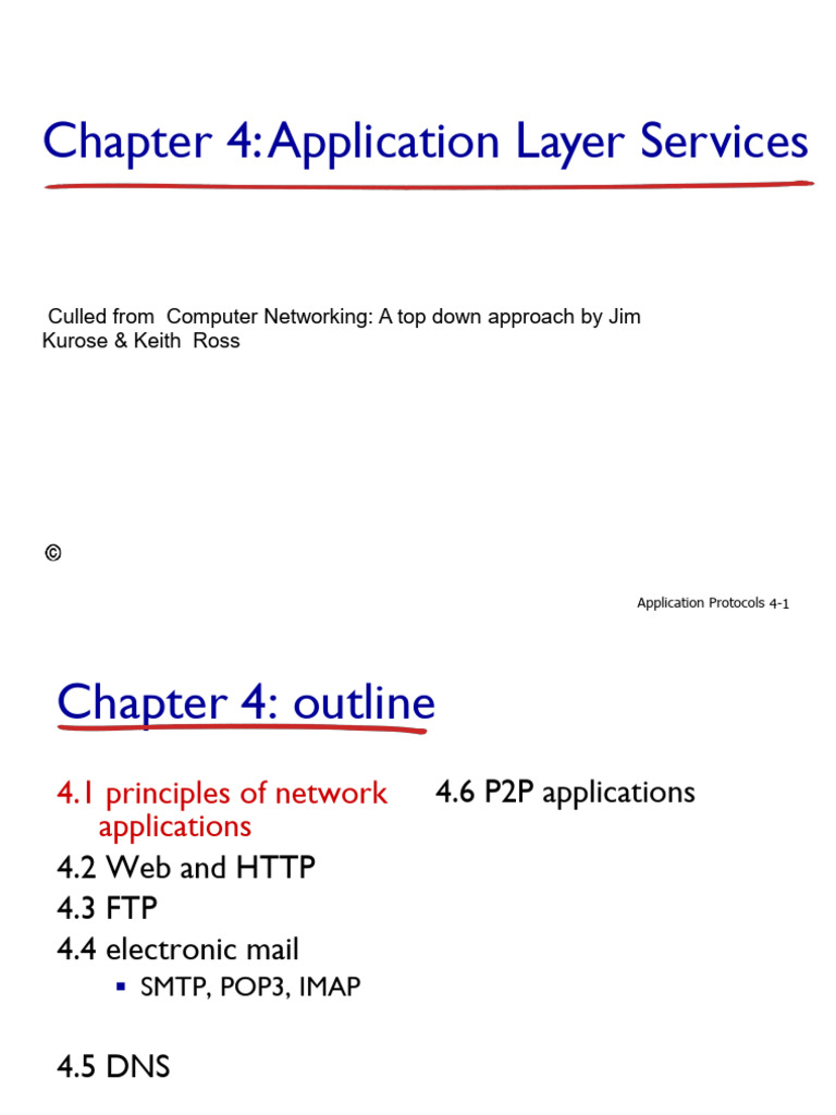 Chapter 4 Application Layer Services | PDF | File Transfer Protocol ...