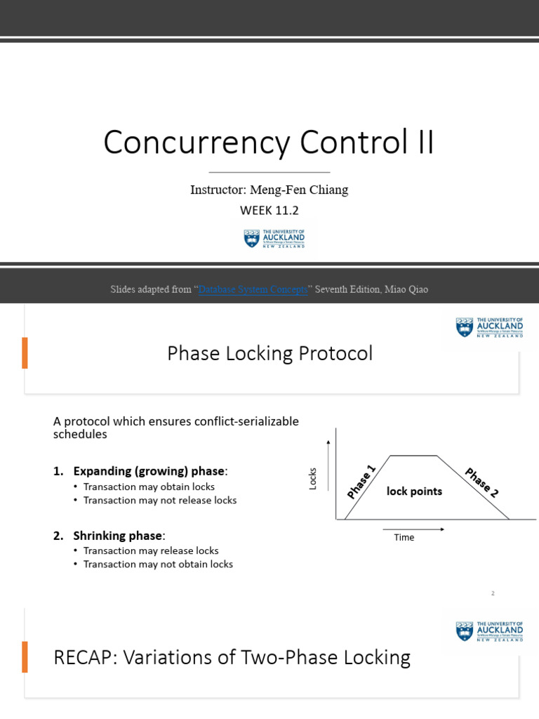 w11.2 Concurrency | PDF | Information Retrieval | Data Management