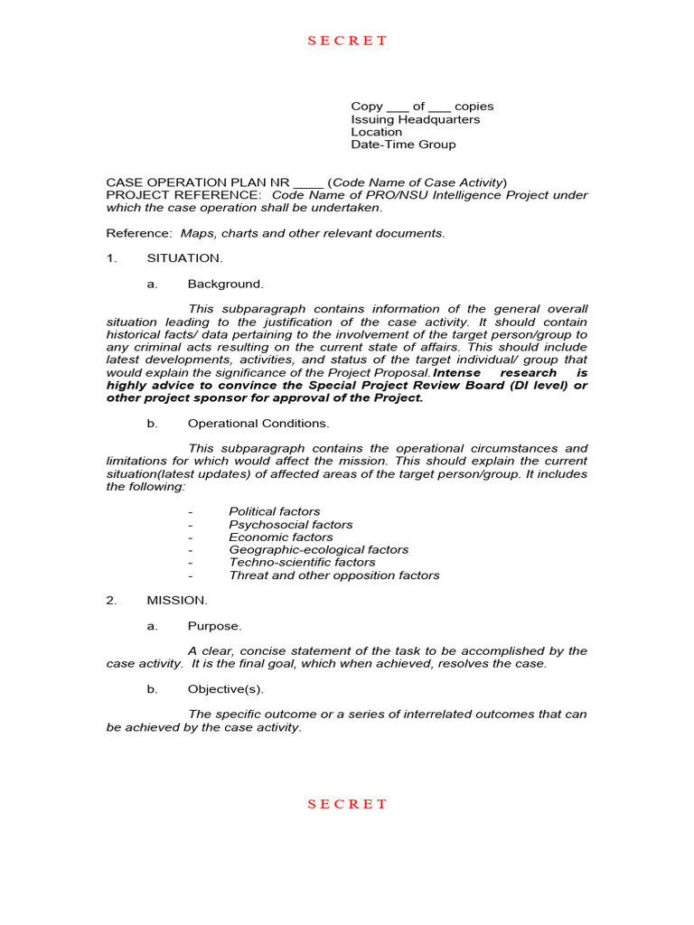 Coplan Format | PDF | Information