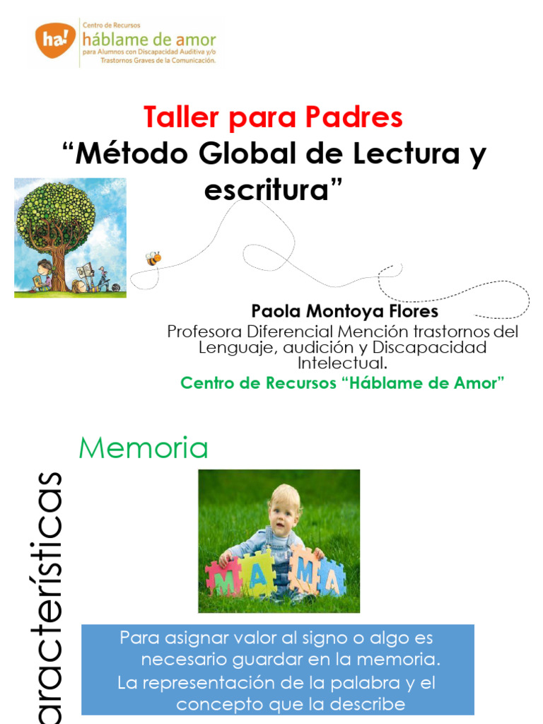 Taller Metodo Global 2020 | PDF | Memoria | Palabra