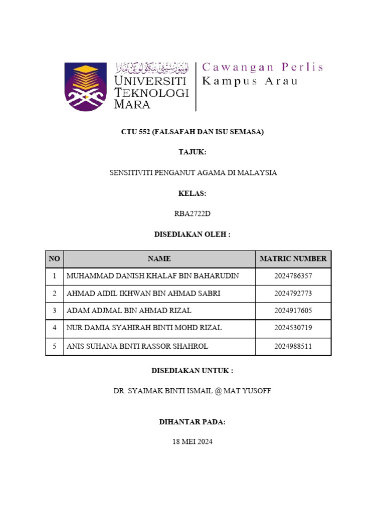 CTU552_GROUP ASSIGNMENT | PDF