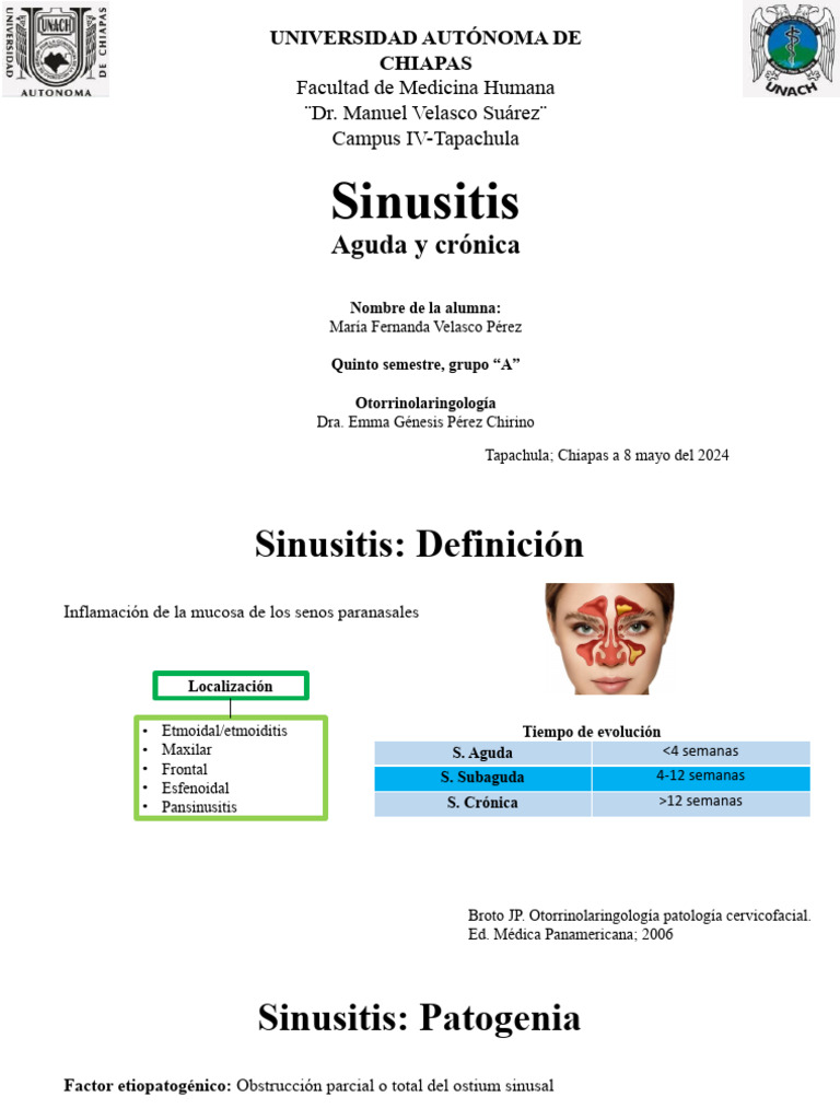 Sinusitis AyC | PDF | Enfermedades y trastornos | Medicina
