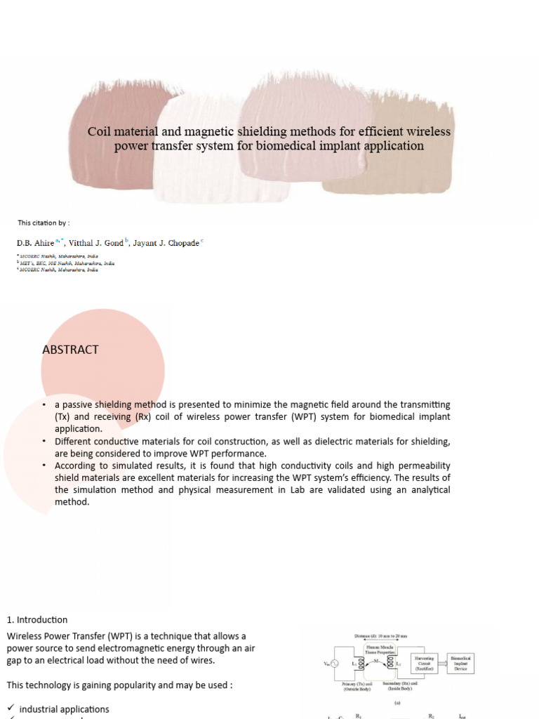 Coil Material and Magnetic Shielding Methods For Efficient | PDF ...