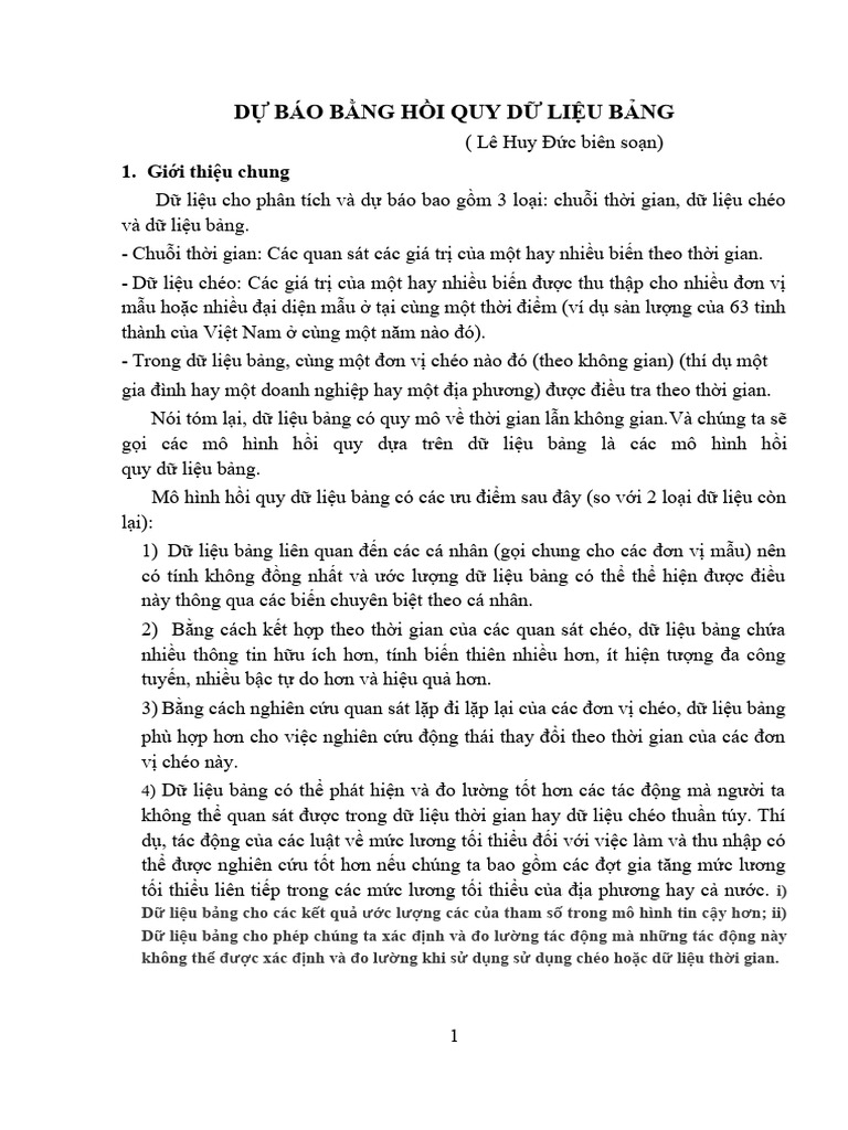 Mohinh HQ DL bảng | PDF