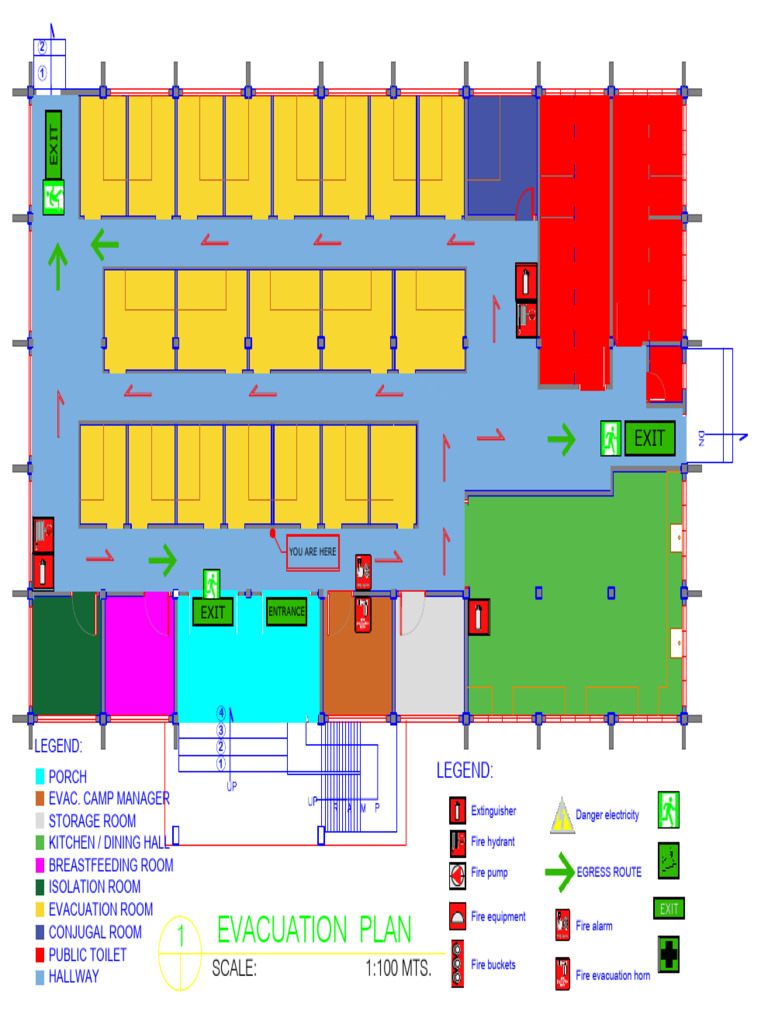 Evacuation Plan and Fire Safety Map | PDF