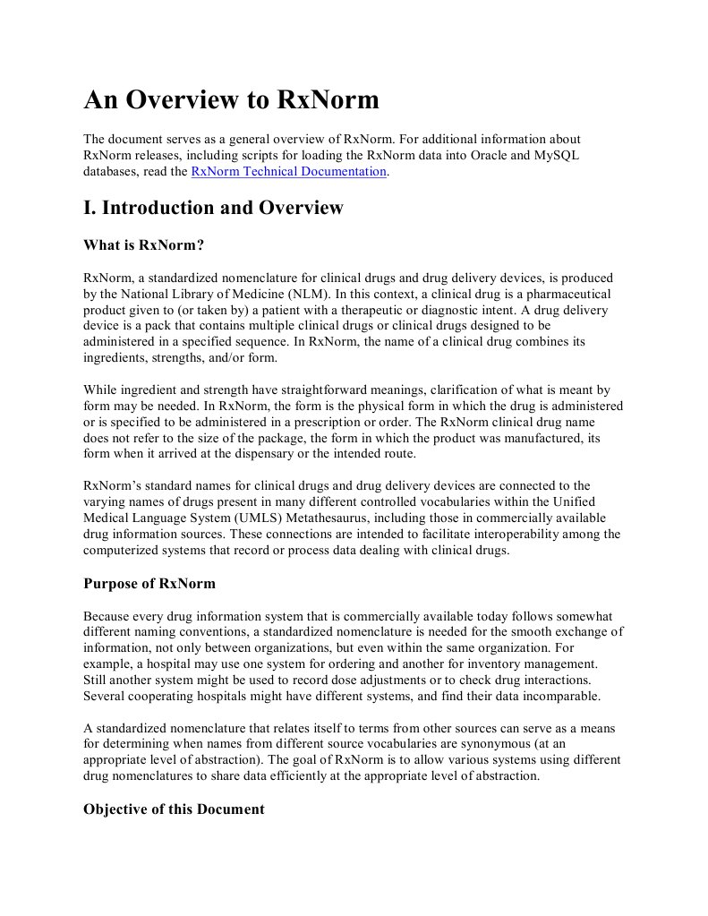 An Overview To RxNorm | PDF | Over The Counter Drug | Pharmaceutical Drug