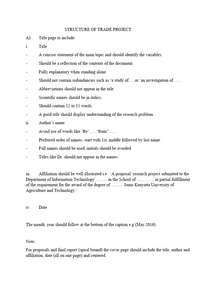 Structure of Trade Project | PDF | Paragraph | Cognition