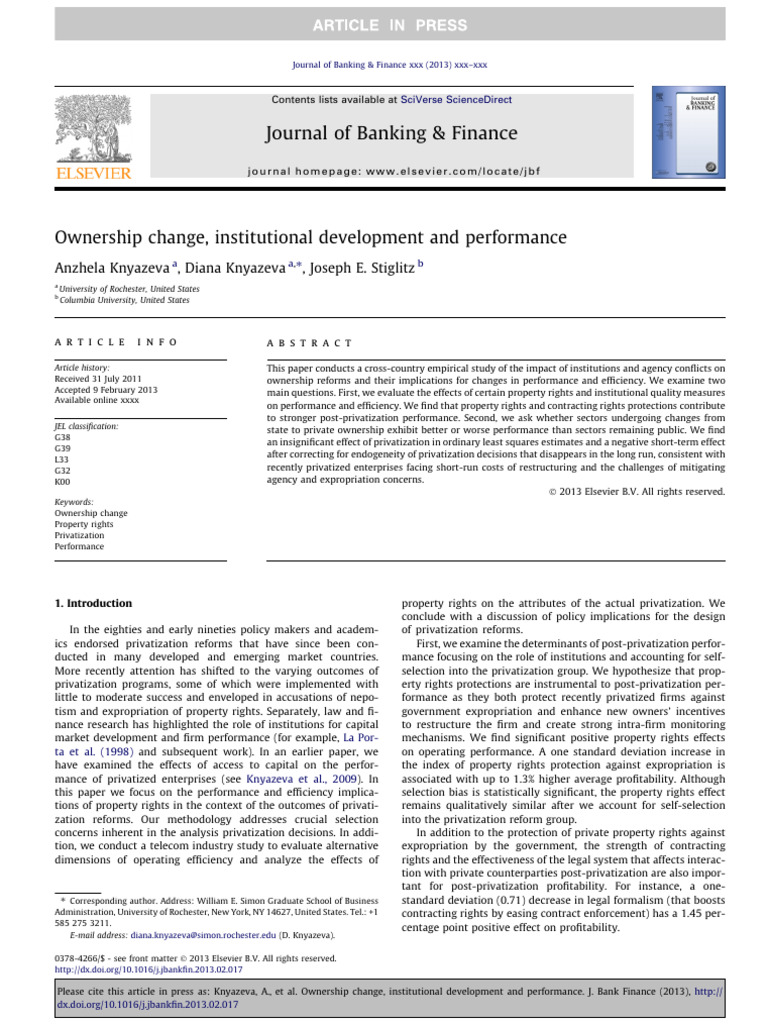 2013 Ownership Change | PDF | Privatization | State Owned Enterprise