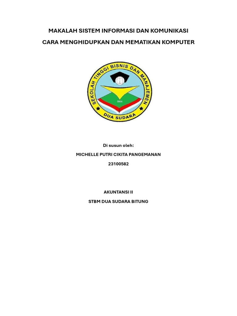 Michellepangemanan Tgs Tik | PDF | Komputer | Teknologi & Rekayasa