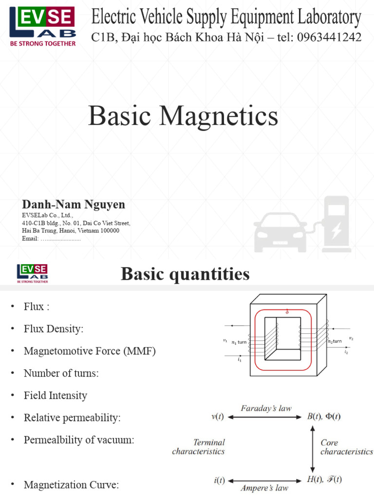 Basic Magnetics: Danh-Nam Nguyen | PDF | Transformer | Electromagnetic Induction