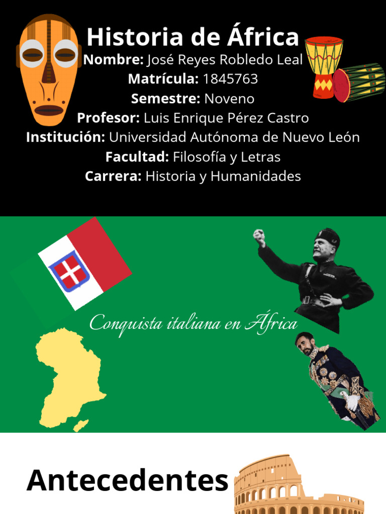 Colonias italianas en África: Historia y Contexto | PDF | Etiopía | Italia