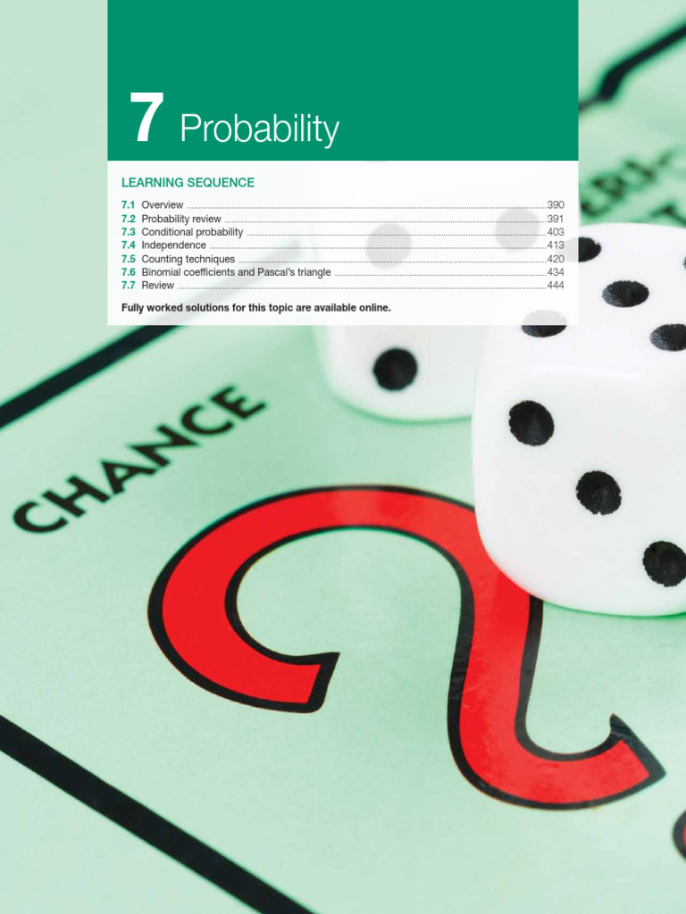 C 07 Probability | PDF | Probability | Randomness