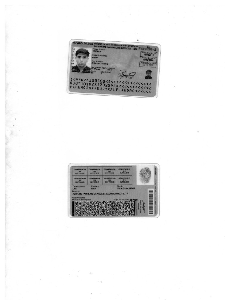 Dni - Rudy Valencia | PDF