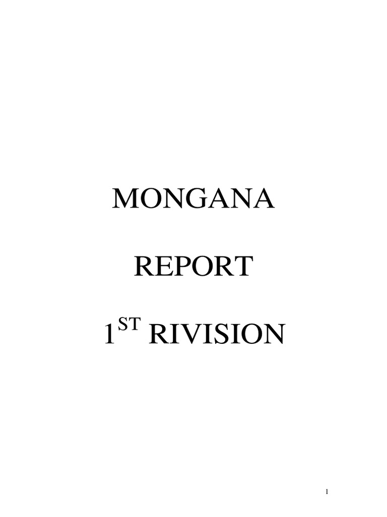 Mongana Report by RM | PDF | Steam | Sterilization (Microbiology)