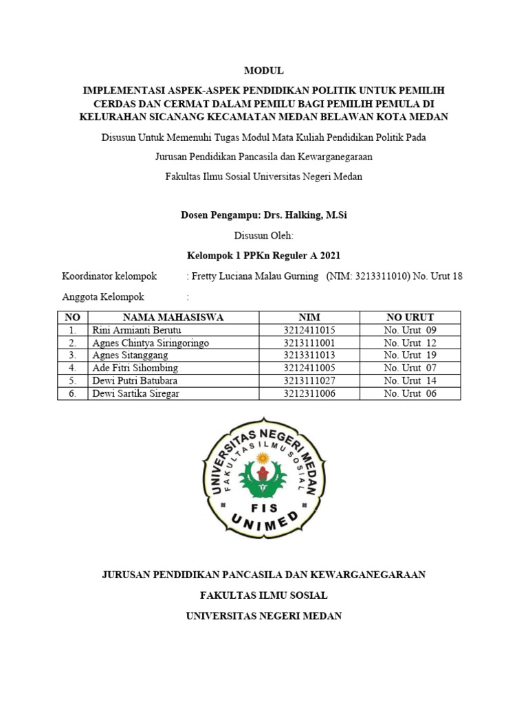 Modul Kel 1 Kelas A PPKN 2021 | PDF