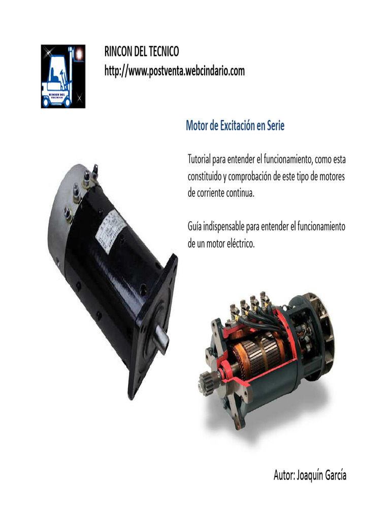 Motor en Serie Contenido | PDF | Motor eléctrico | Corriente eléctrica