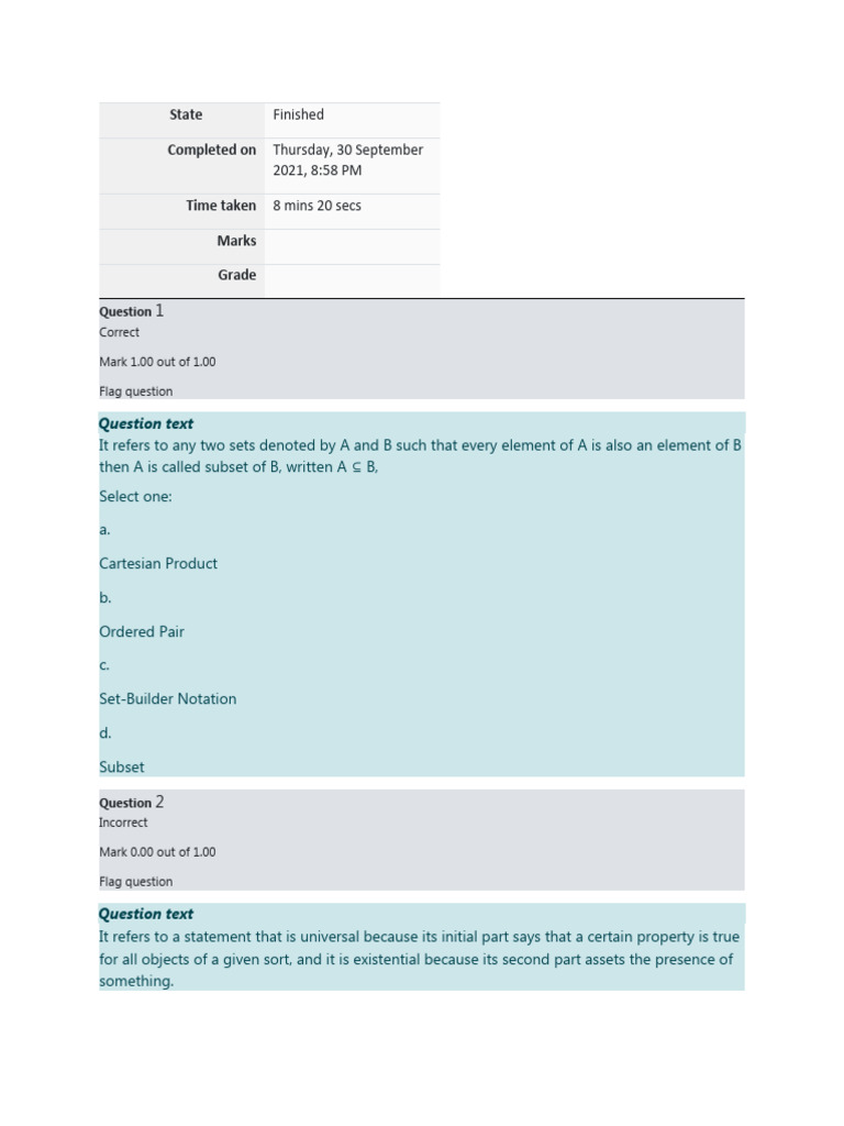 Mathematics in Modern World | PDF | Set (Mathematics) | Function (Mathematics)