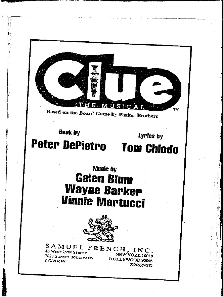 Clue Musical Min | PDF