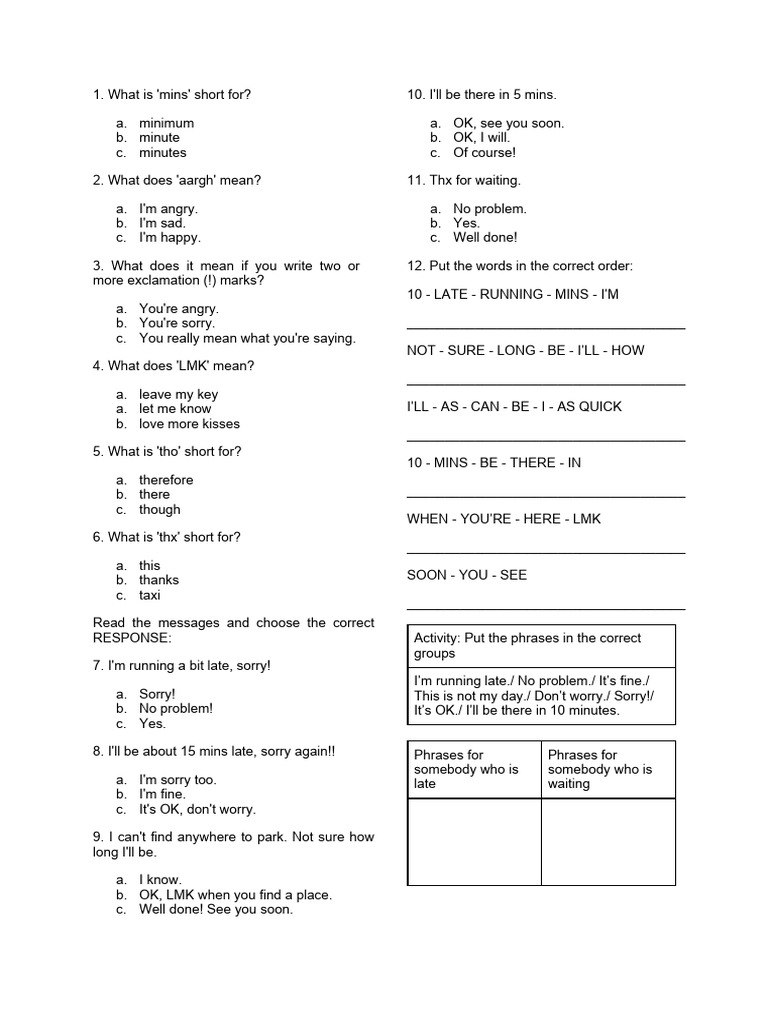 English Test | PDF